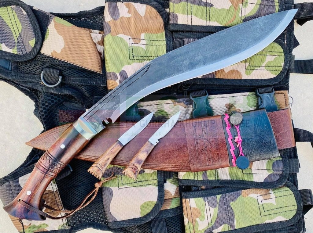 15" Historical Rust Free Ganjawal Kukri-very old traditional khukuri ...