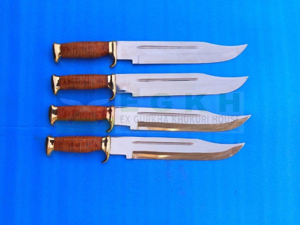 13" Custom Handmade D2 Steel Hunting Bowie 13 inch Dundee Knives lot Of ...