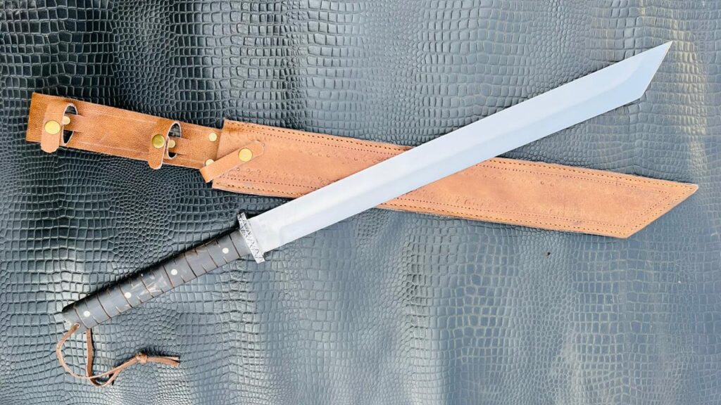 21 inch Carbon Steel Blade Hunting Tanto Sword | EGKH