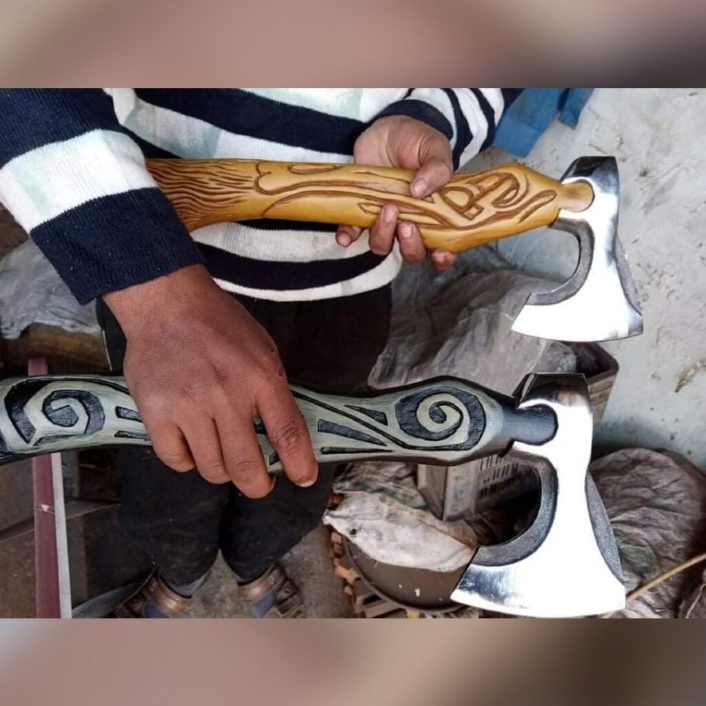 20" Custom Twin Combo Viking Outdoor Tomahawk Axes | EGKH