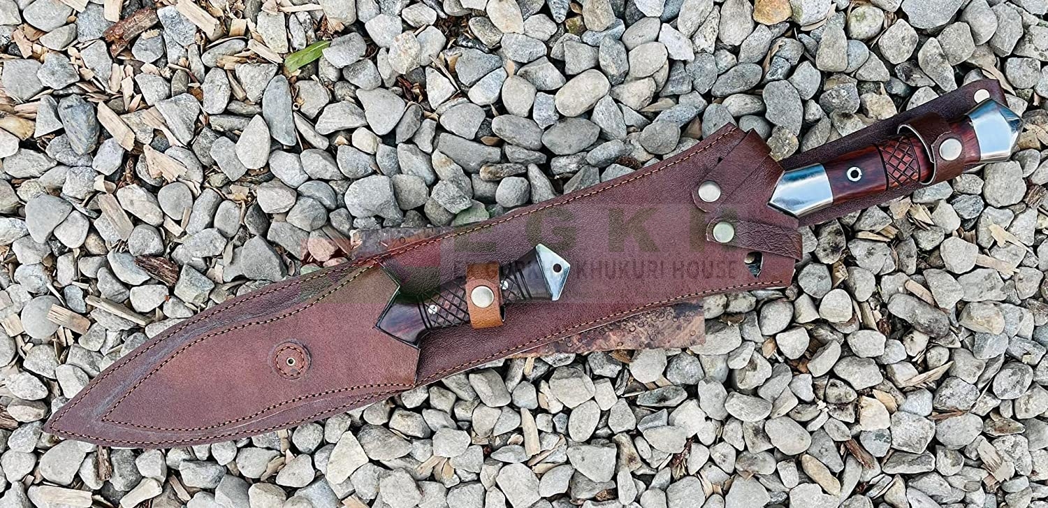 20" Blade Hand Forged Hunting Sword | Viking Sword | Custom Made | Leaf ...