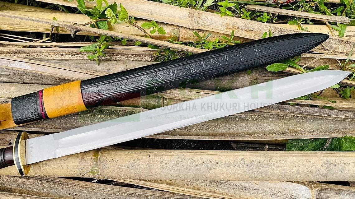 25″ Ancient Viking Sword | Handmade Tactical Double Edge Sword