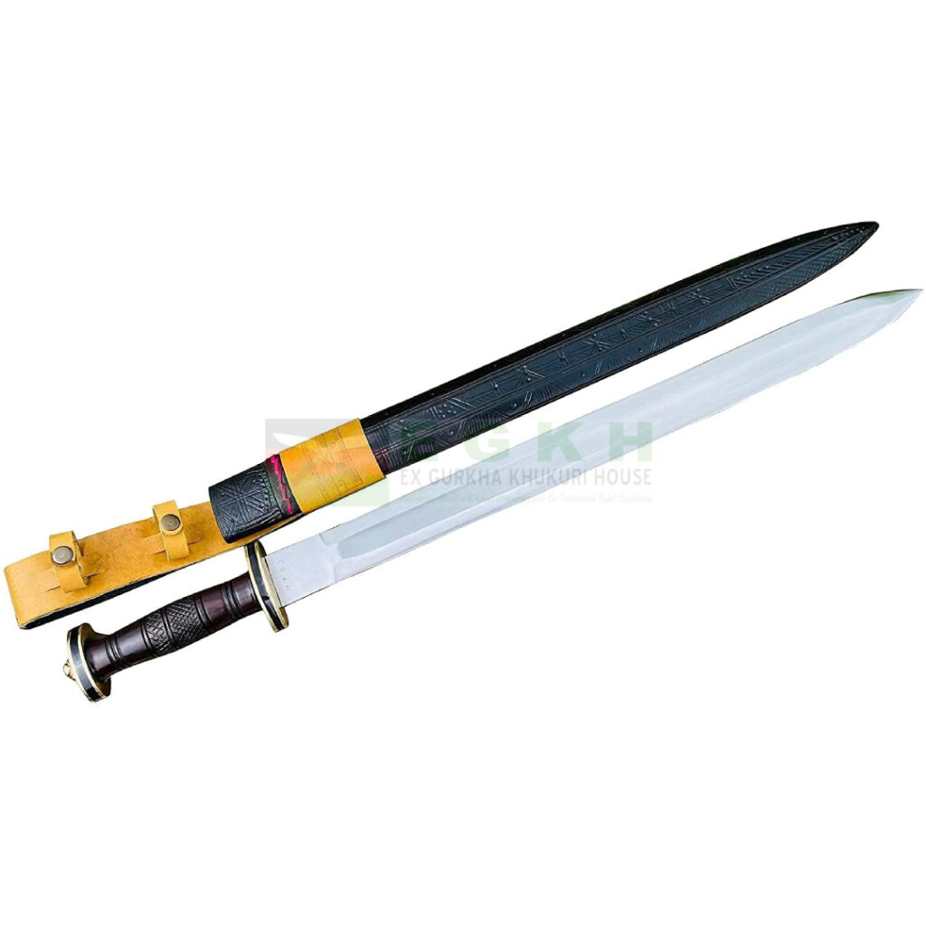 25″ Ancient Viking Sword | Handmade Tactical Double Edge Sword