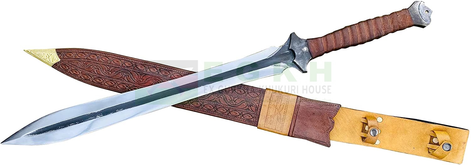 24" Hand Forged Double Edge Sword | Viking Sword | EGKH